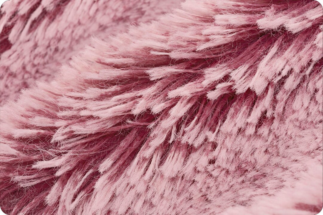 FROSTED SHAGGY ROSEWATER Woodrose Minky - Shannon Luxe Cuddle Frosted ...