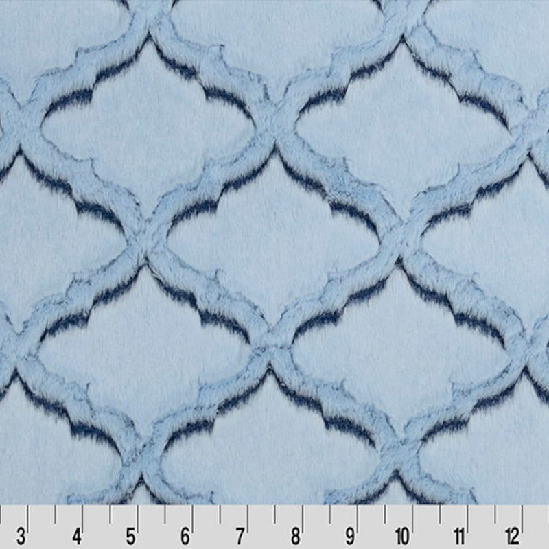 Blue Lattice Fabric - Etsy