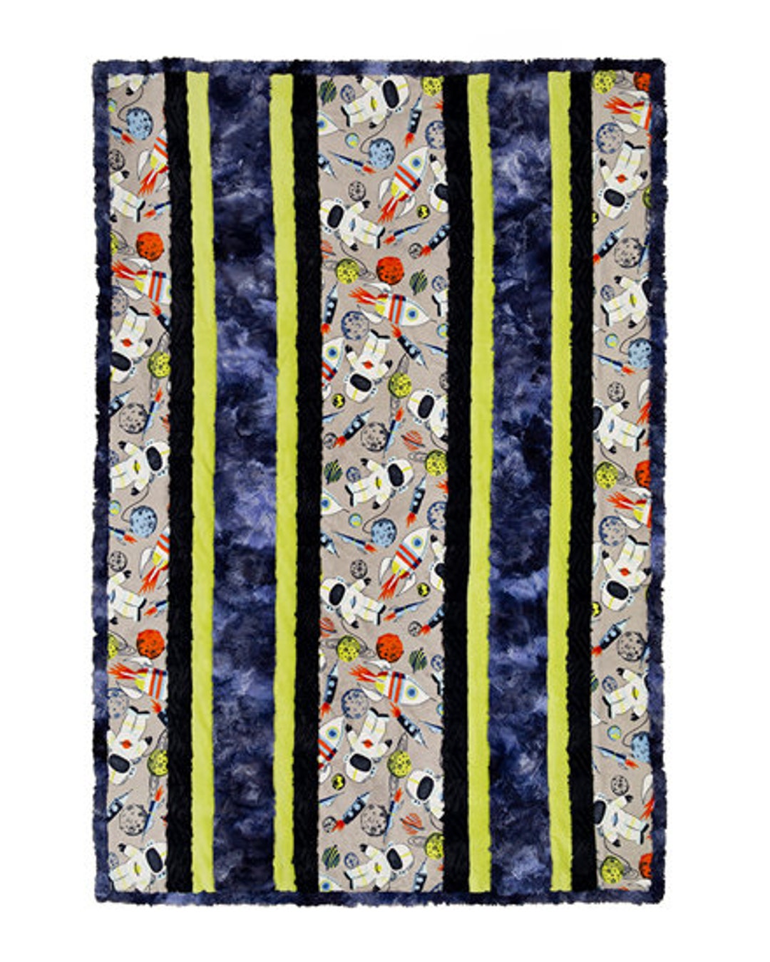 BLAST OFF Quilt KIT - Shannon Fab5 Kit - 38"x58" Blast off Fab 5 Kit ...
