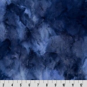 Sapphire Galaxy Minky - Blue Shannon Luxe Cuddle Minky Sapphire Galaxy ...