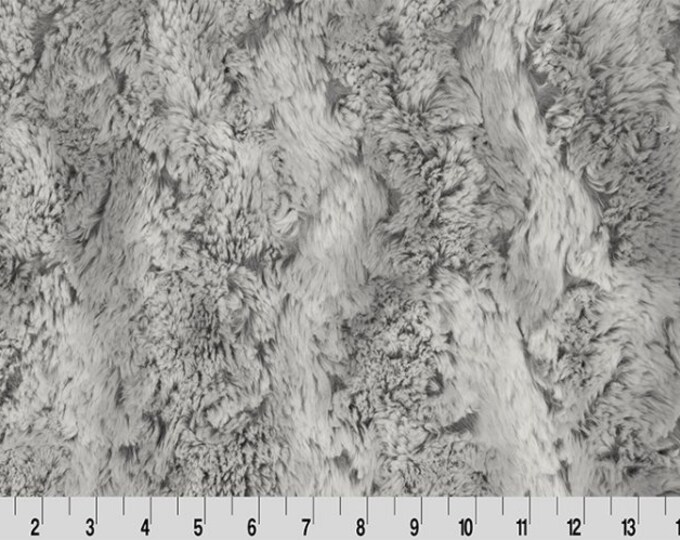 SILVER LINING Wild RABBIT Minky Gray Shannon Luxe Minky Wild Rabbit ...