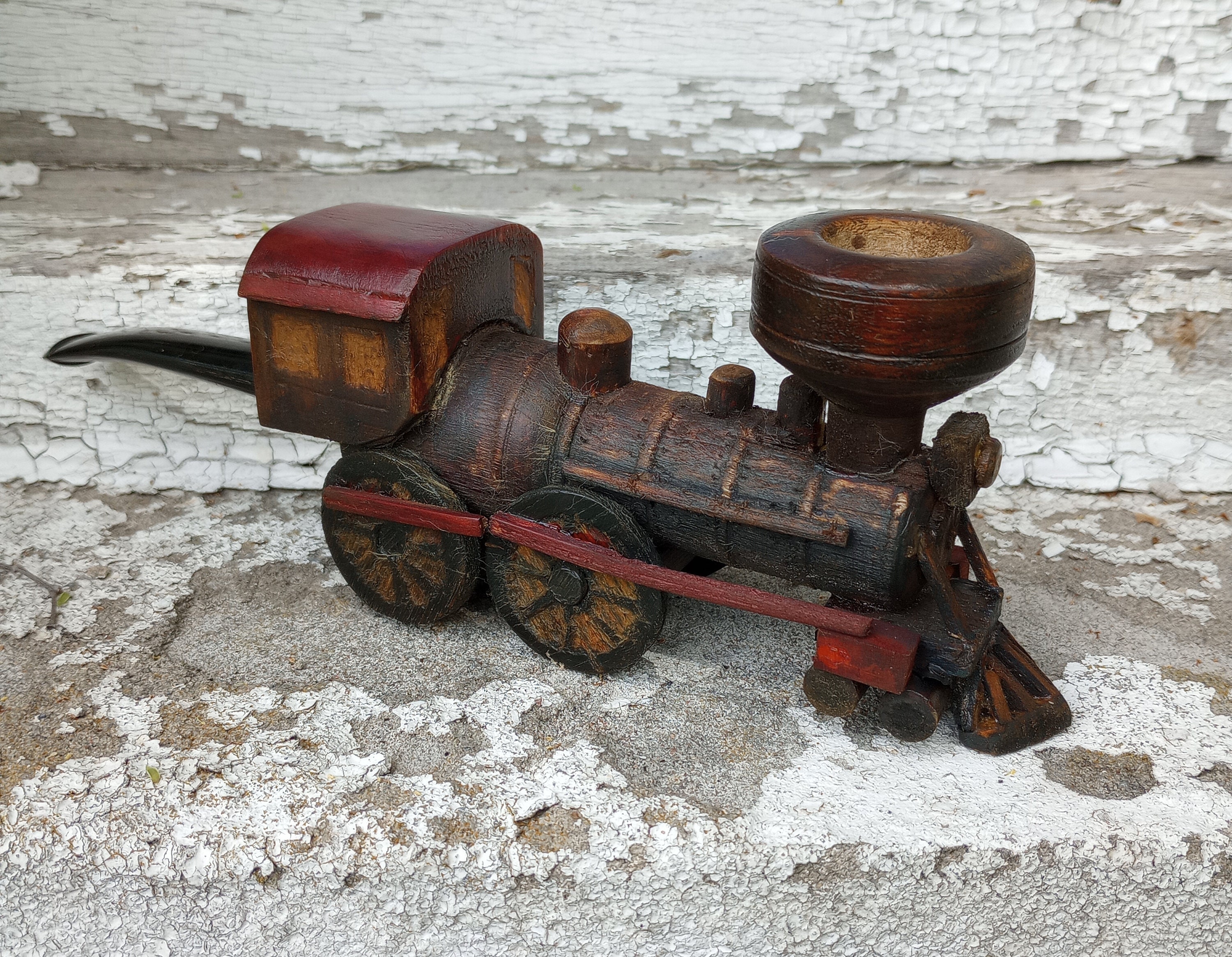 American Locomotive, 4-4-0 Style Tobacco Pipe - Etsy