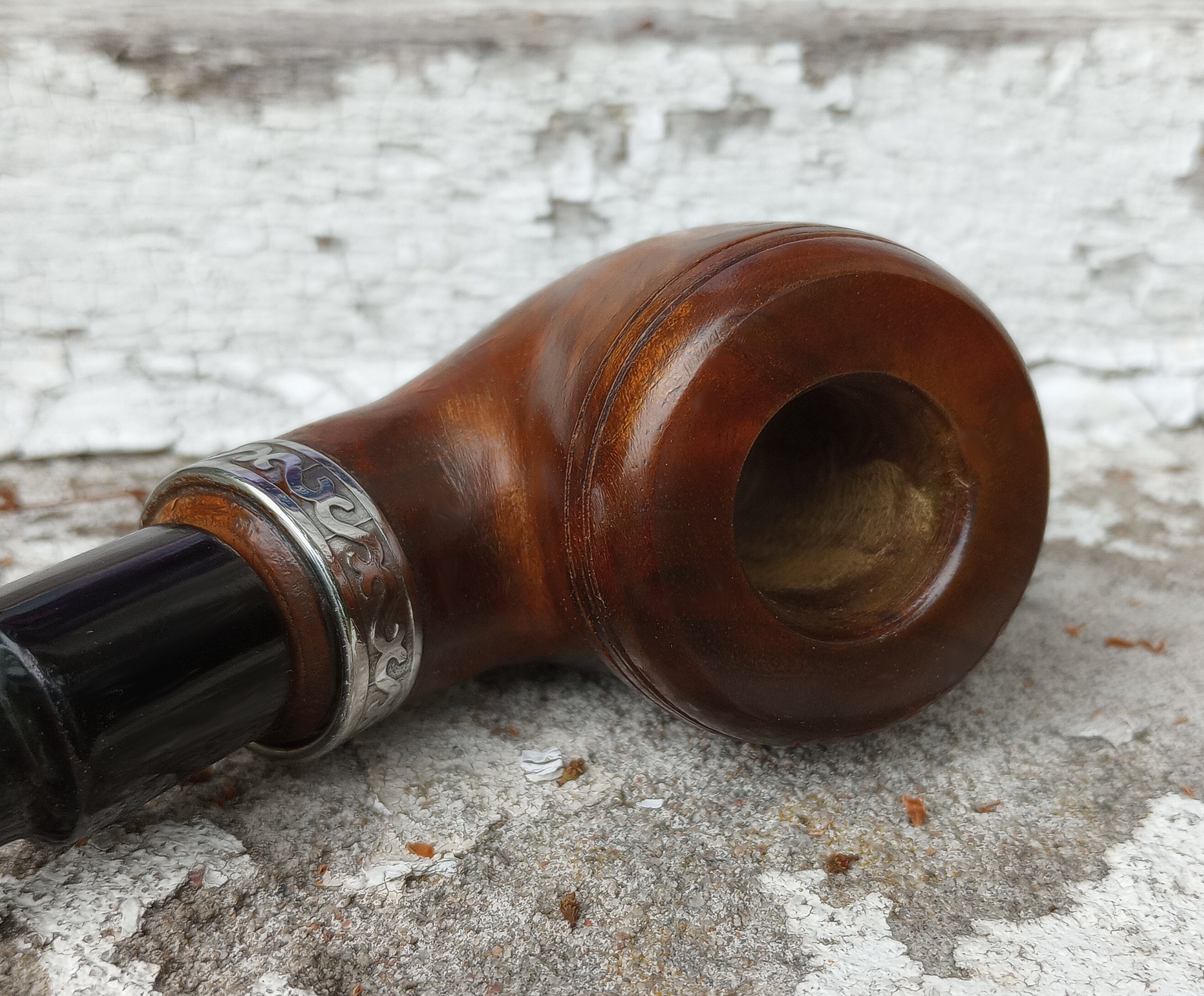 Bent Black Walnut Tobacco Pipe - Etsy