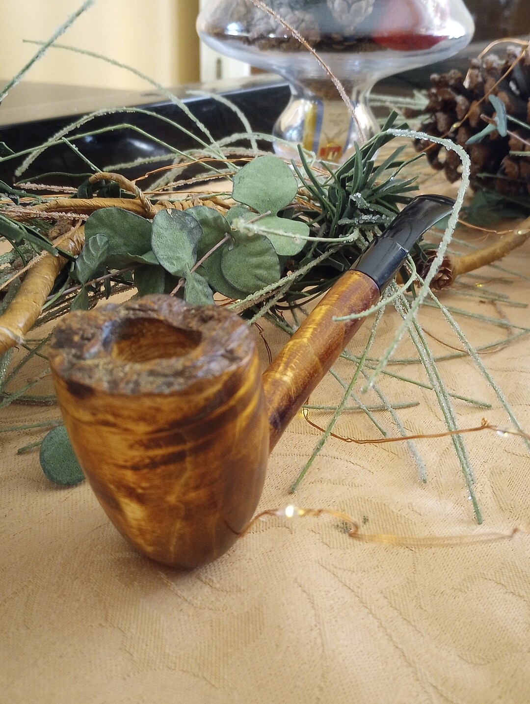 Large live Edge Smoking Pipe Tobacco Pipe - Etsy