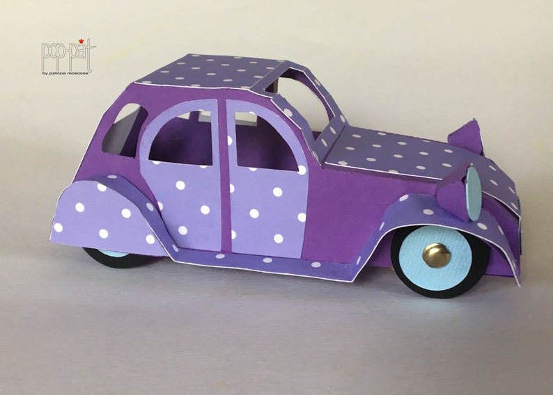 2CV Car - svg - fichiers silhouette - fichiers cricut - fête des pères ...