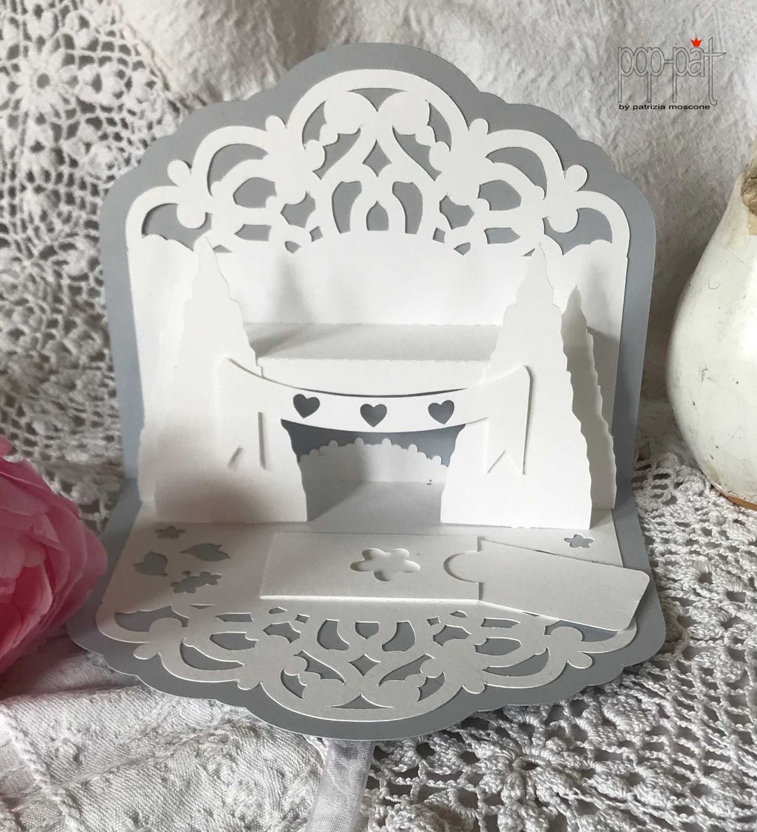 Lace Pop up - Pop up Card - Etsy