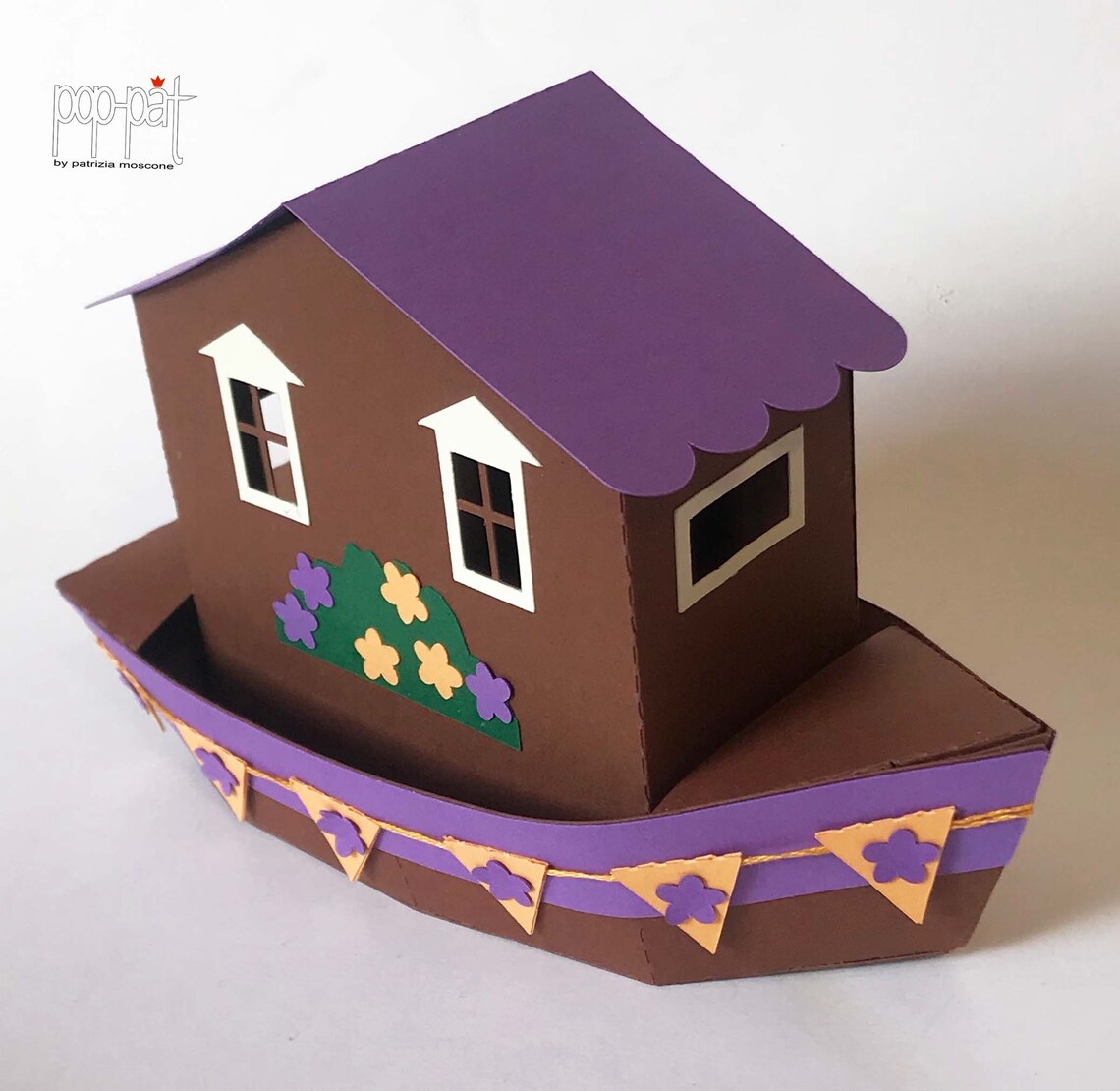 Houseboat 3D SVG Silhouette File Cricut File - Etsy