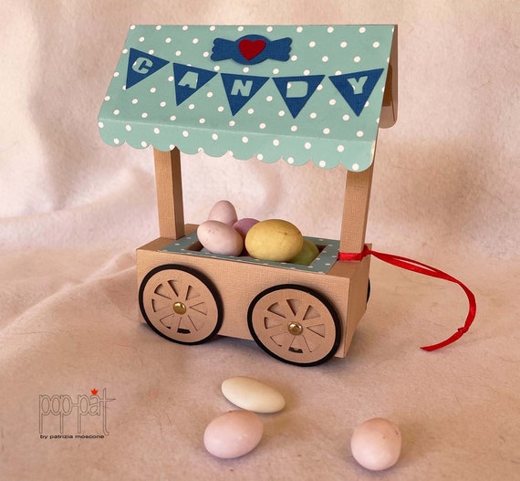 Candy Cart 3D SVG Silhouette File Cricut File | Etsy Australia