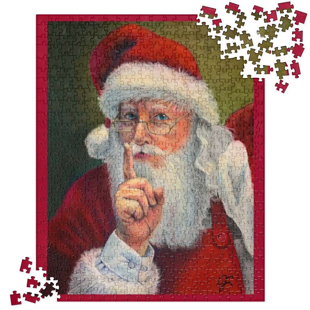 Christmas Santa Jigsaw Puzzle - Etsy