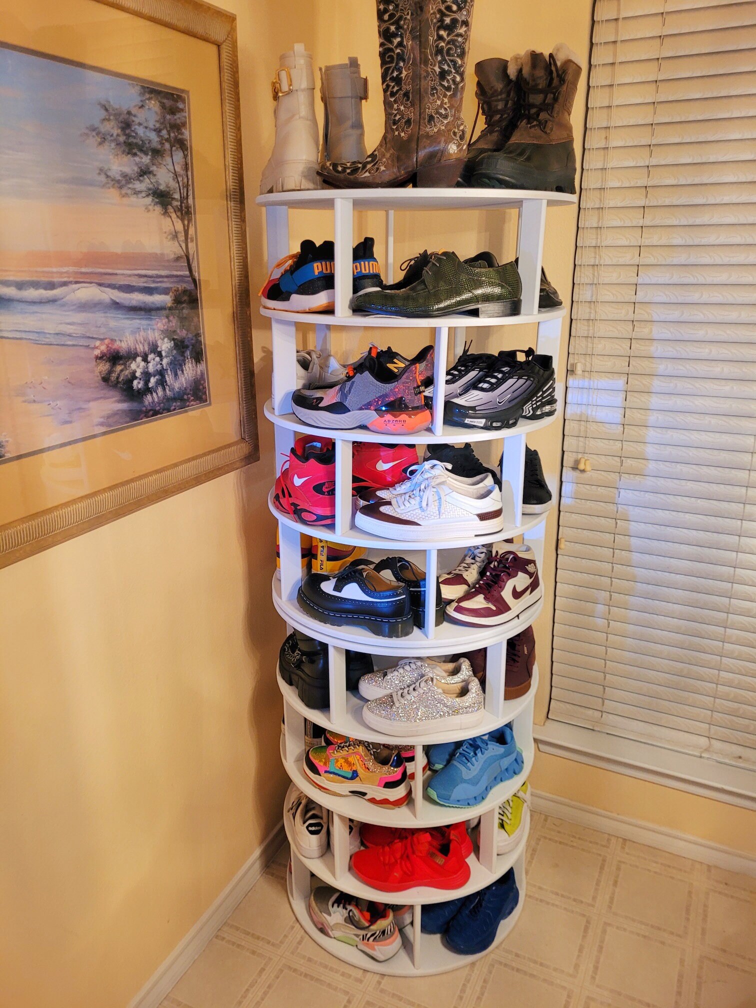 Large Spinning Shoe Rack 26 Inch - Etsy