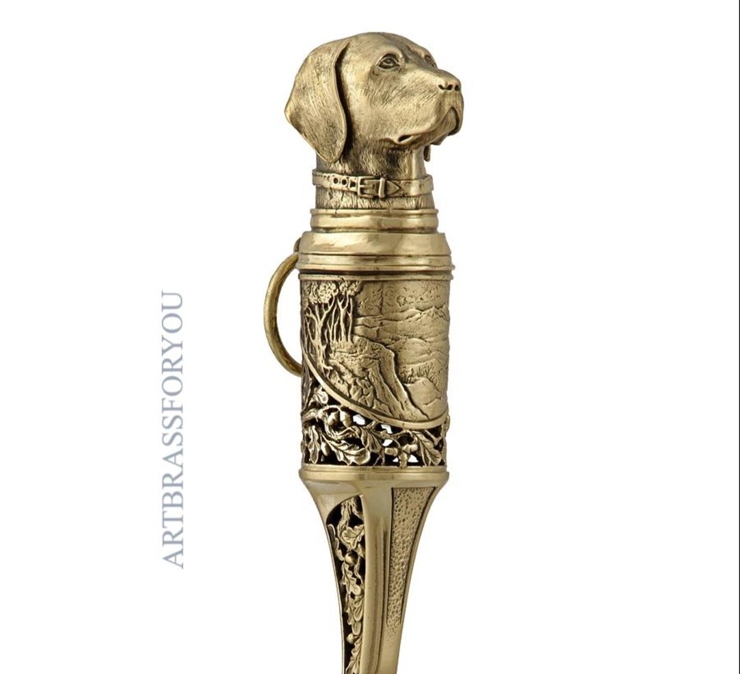 Shoehorn Brass With a Long Handle, "labrador Retriever", 45 Cm, Brass ...