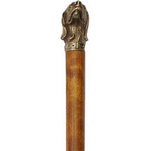 Walking Stick Cane "labrador Retriever" Cane, Brass, Wood. - Etsy