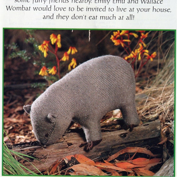 Wombat Toy - Etsy