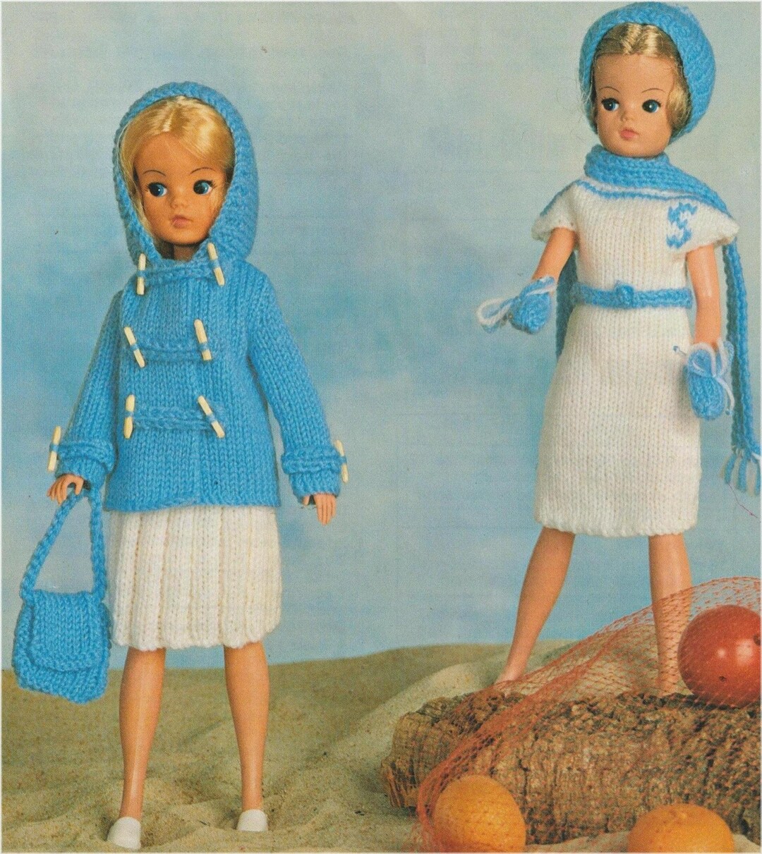 Sindy Doll Winter Weekender Outfits Knitting Vintage Pattern Instant ...