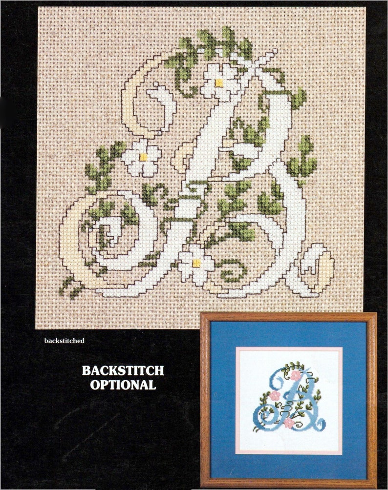 Vintage Elegant Alphabet Monograms Cross Stitch Pattern - Etsy