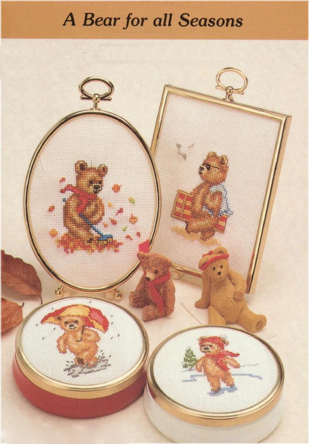 Vintage Teddy Bears for All Seasons 4 X Small Counted Cross - Etsy