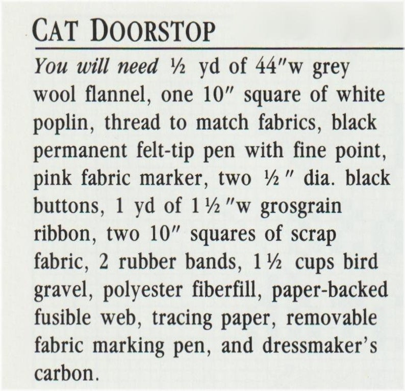 Heart Applique Cute Cat Doorstop Sewing Pattern Instant Download PDF ...