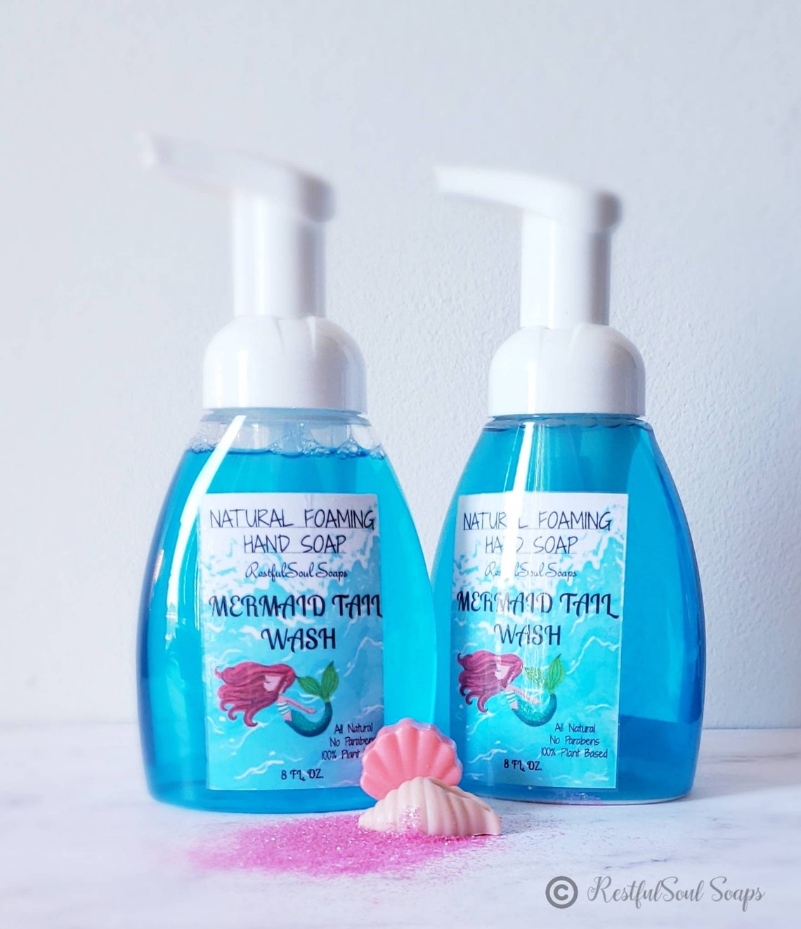 Mermaid Hand Soap Foaming Soap Natural Hand Soaps Mermaid - Etsy 日本