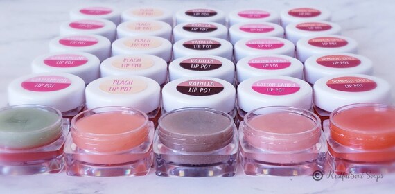 Flavored Lip Gloss Pots Lipgloss Lip Balm Gloss for Lips | Etsy