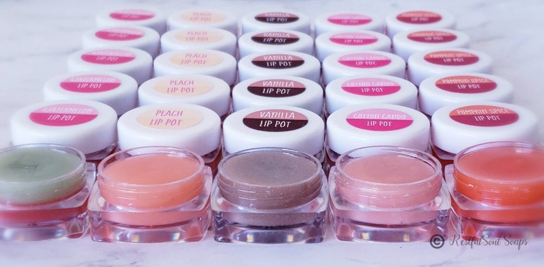 Flavored Lip Gloss Pots Lipgloss Lip Balm Gloss for Lips - Etsy