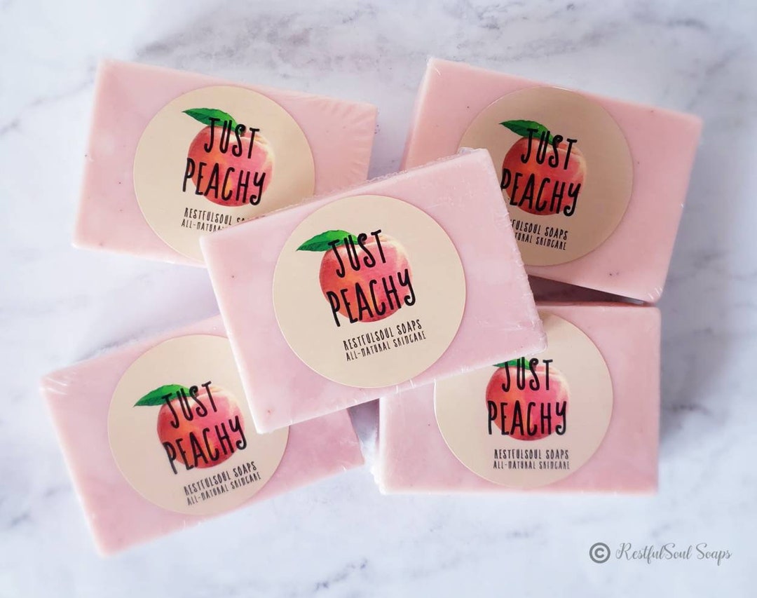 Peach Bar Soap, Gift for Her, Natural Soap, Peach Body Wash, Peach Body ...