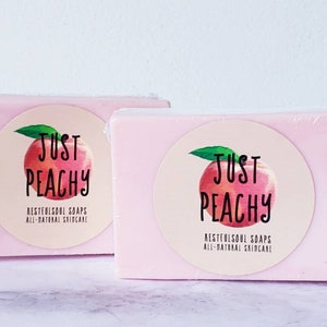 Peach Bar Soap, Gift for Her, Natural Soap, Peach Body Wash, Peach Body ...