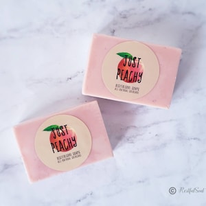 Peach Bar Soap, Gift for Her, Natural Soap, Peach Body Wash, Peach Body ...