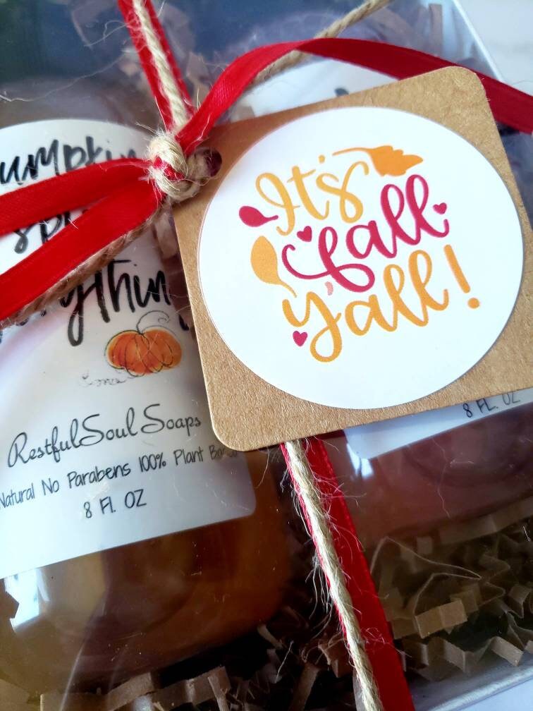 Hand Soap Gift Set Fall Soap Gift Liquid Hand Soap Fall | Etsy