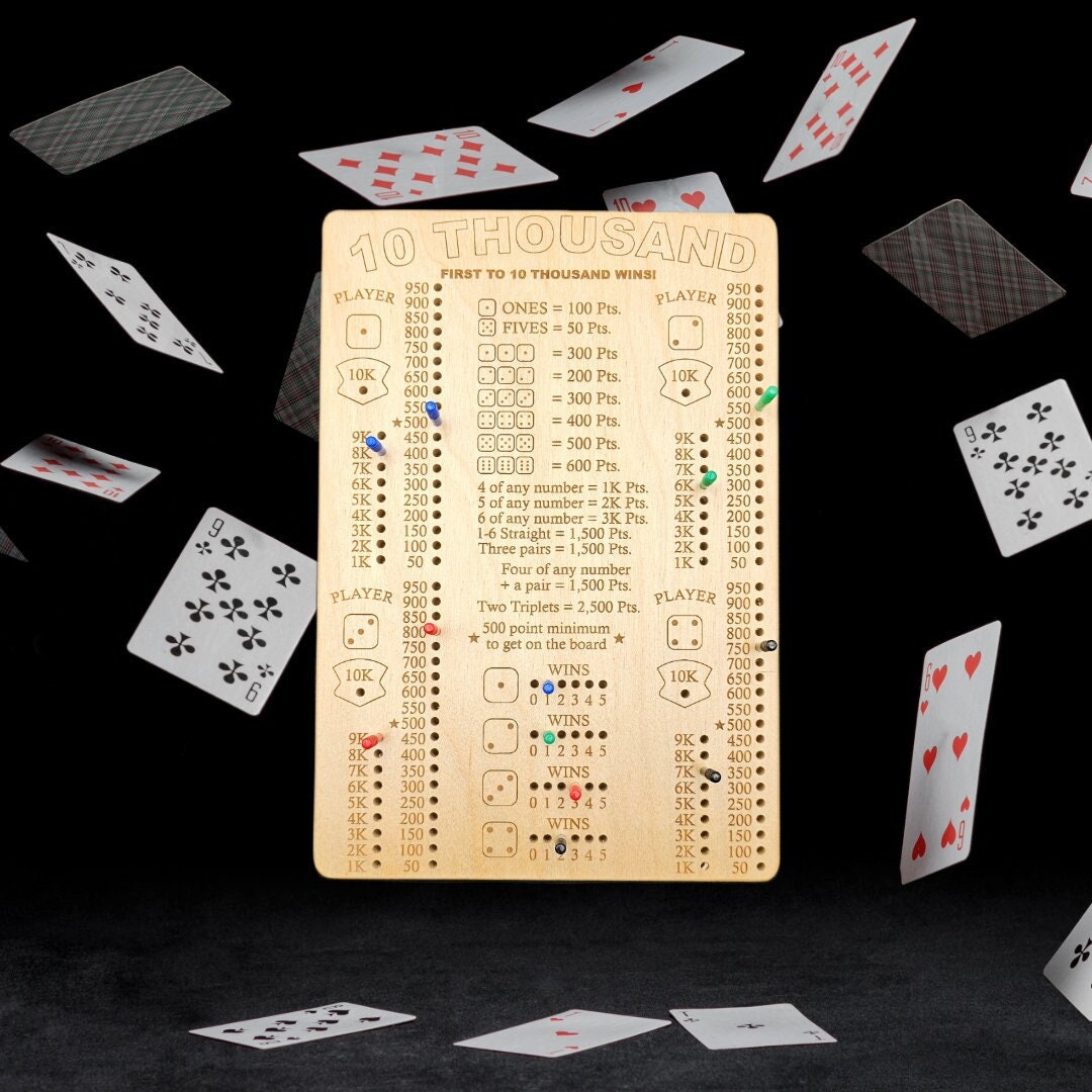 Ten Thousand Dice Gameboard. - Etsy