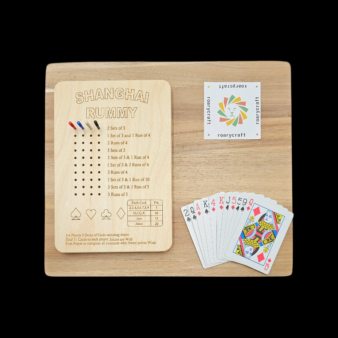 Shanghai Rummy Wood Gameboard. - Etsy