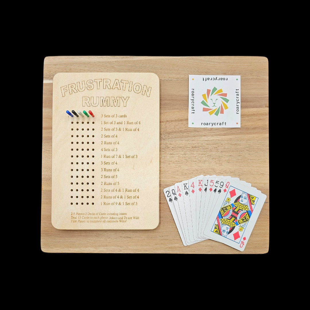 Frustration Rummy Wood Gameboard. - Etsy