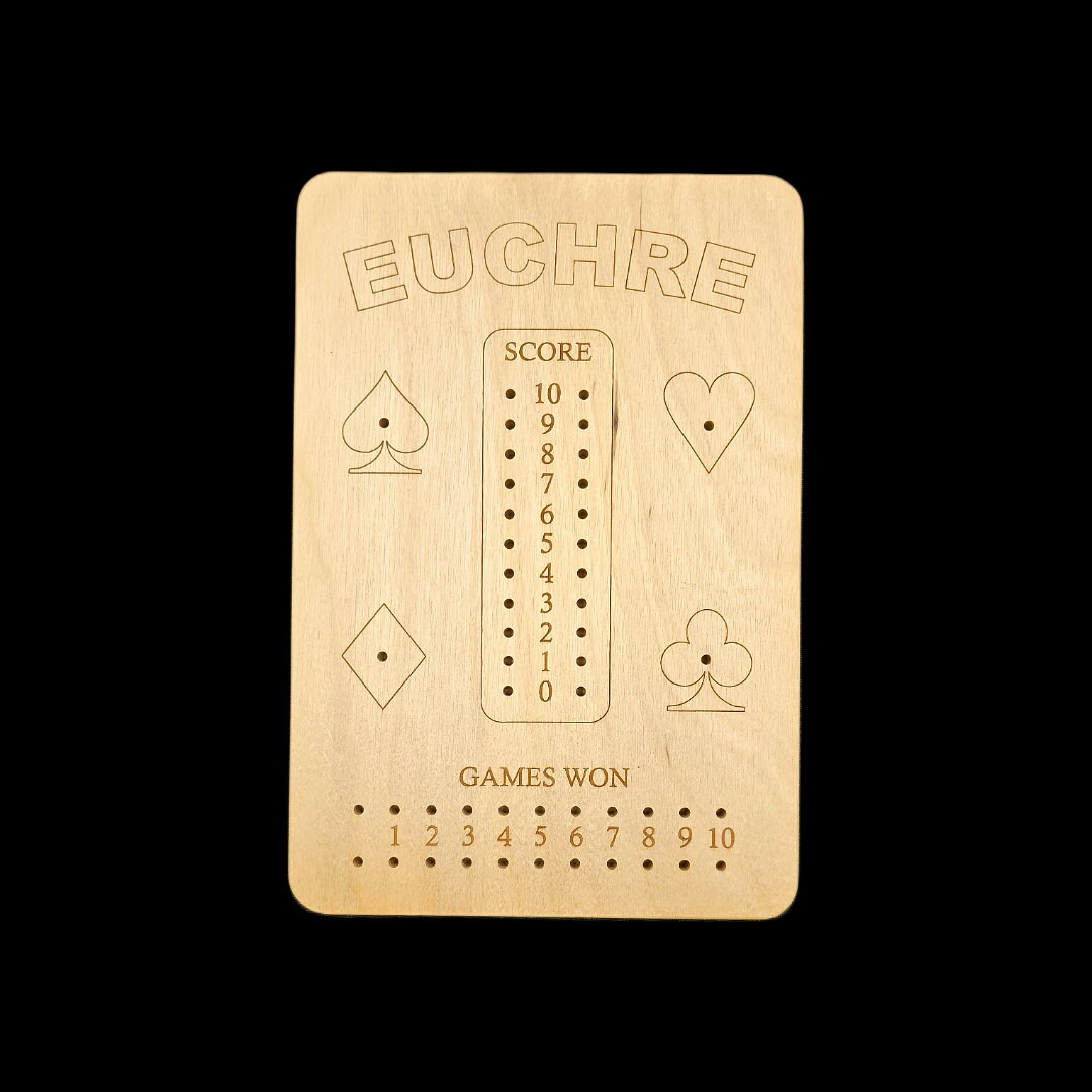 Euchre Wood Score Board. - Etsy