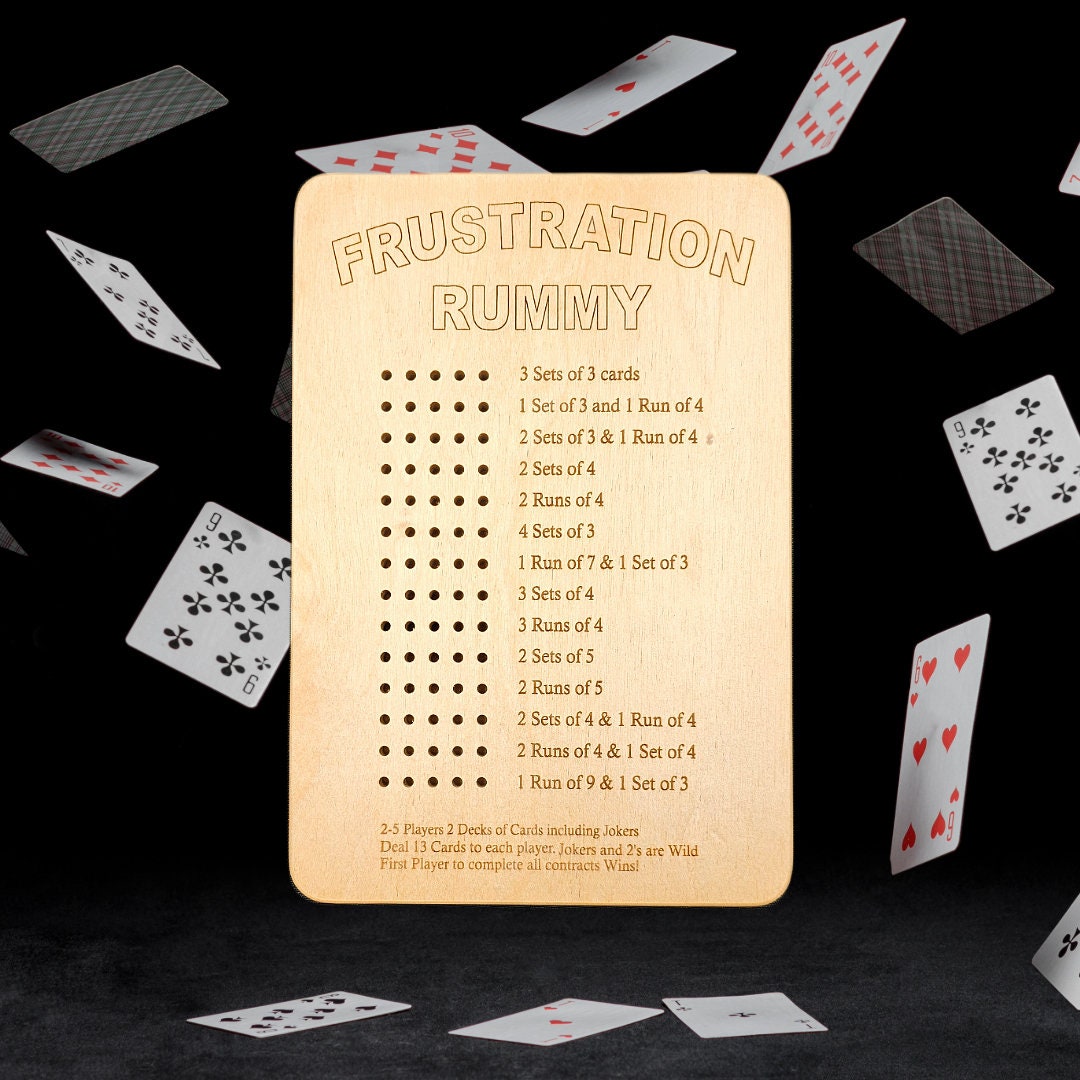 Frustration Rummy Wood Gameboard. - Etsy