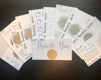 Business Scratch Cards | Etsy UK