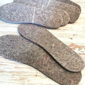 Moisture Repellant Vegan Suitable Felted Sole / Retaining / Warm Sole ...