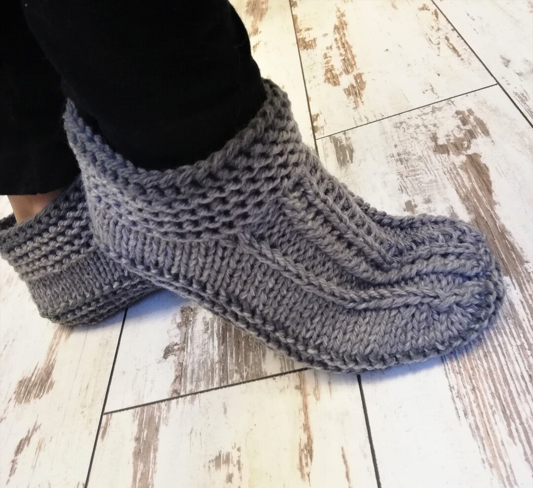 Ladies Knitted Slipper Boots Free Pattern The WHOot Knitted, 56% OFF