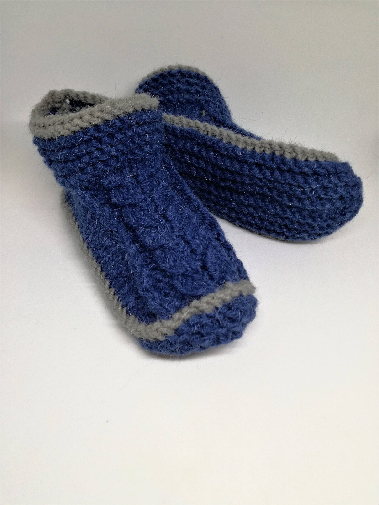 Knit Slippers for Men/men Slippers With Double Sole /men Slipper Boots ...