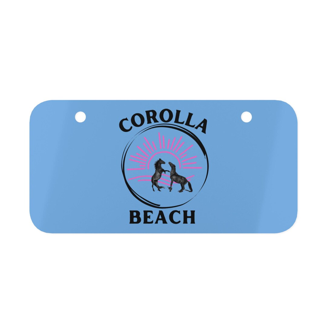 Corolla Beach OBX Mini License Plate - Etsy