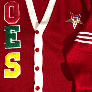 Old School Letter - OES Eastern Star Cardigan - Etsy