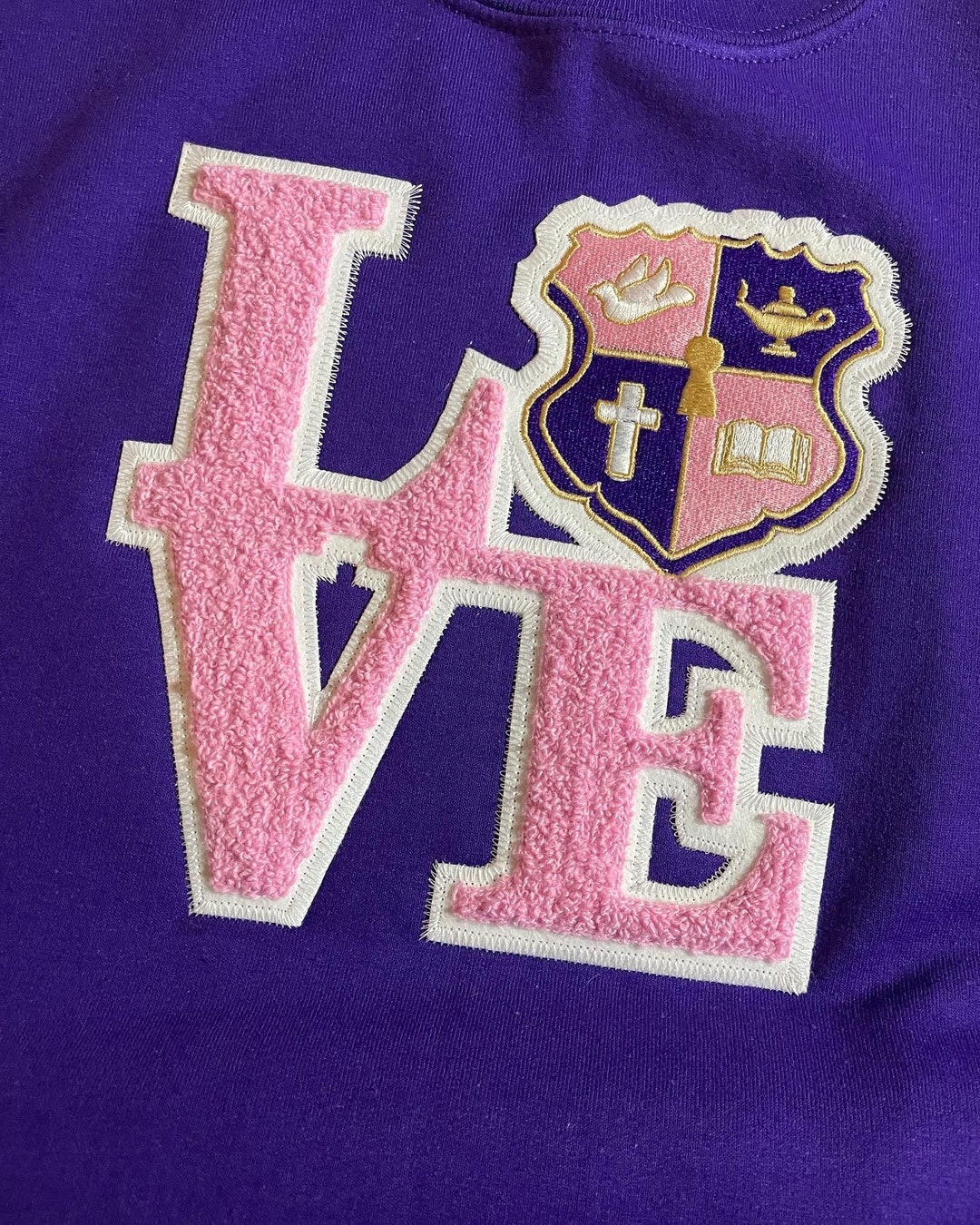 Kappa Epsilon Psi Love chenille Letter Sweatshirt - Etsy