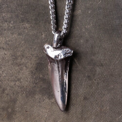 Mens Necklace Human Tooth Pendant Necklace for Men in Sterling - Etsy