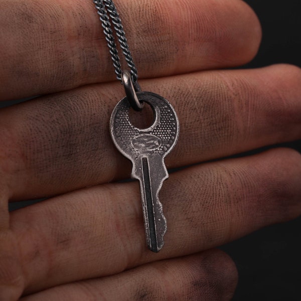 Long Key Necklace - Etsy