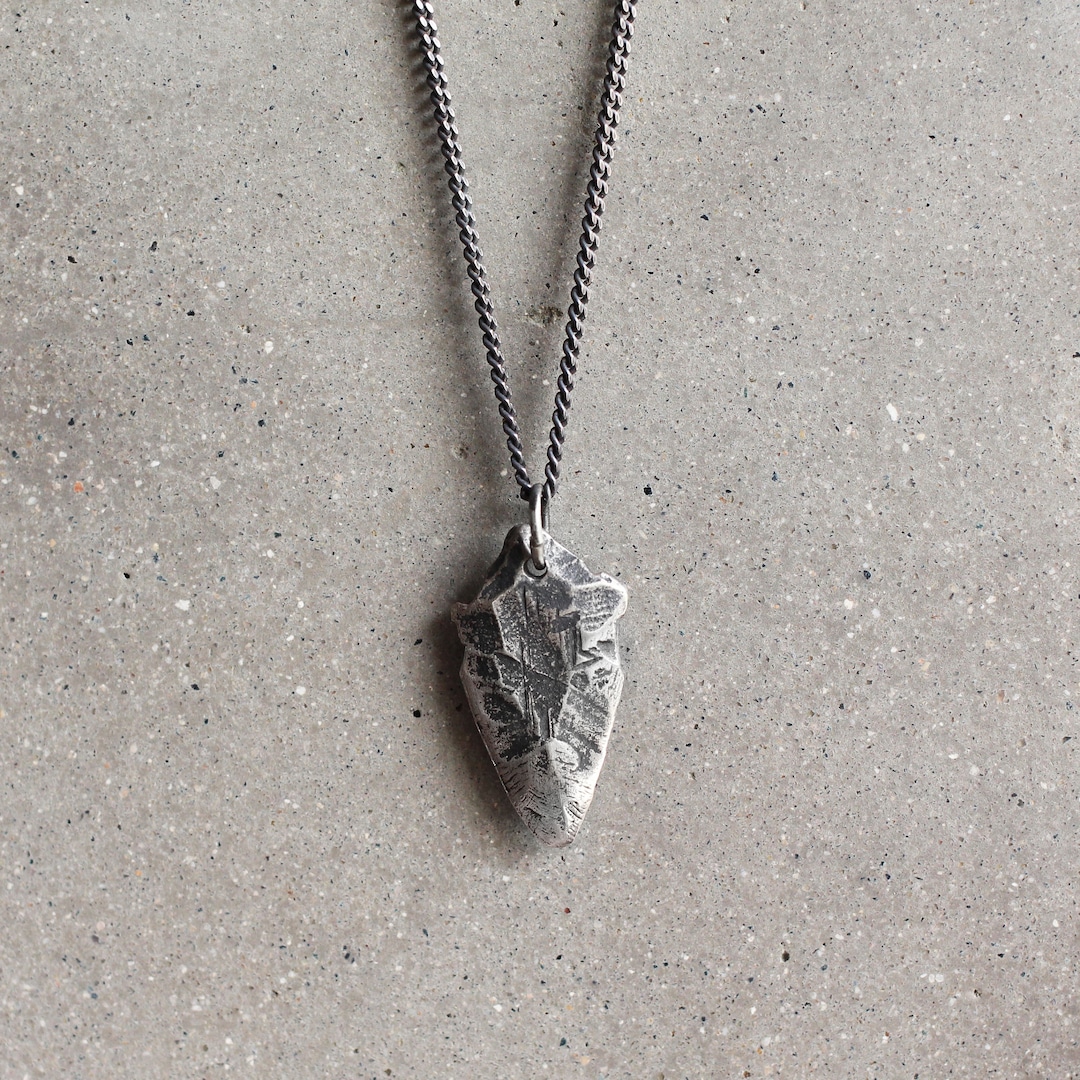 Arrowhead Necklace for Men - Etsy