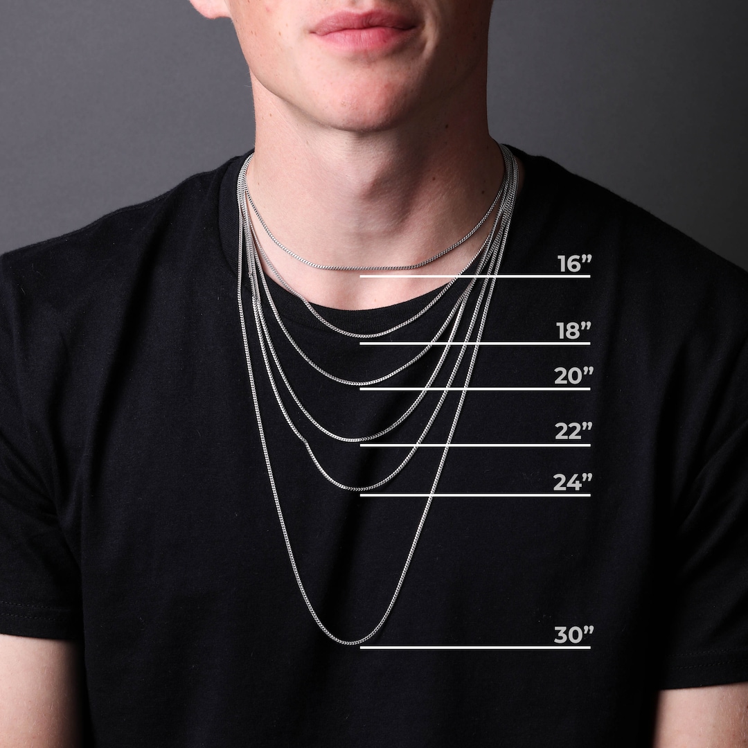 Sterling Silver Chain Platinum Plated - Etsy