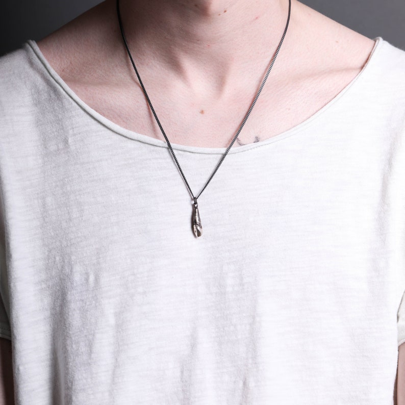 Mens Necklace Human Tooth Pendant Necklace for Men in Sterling - Etsy