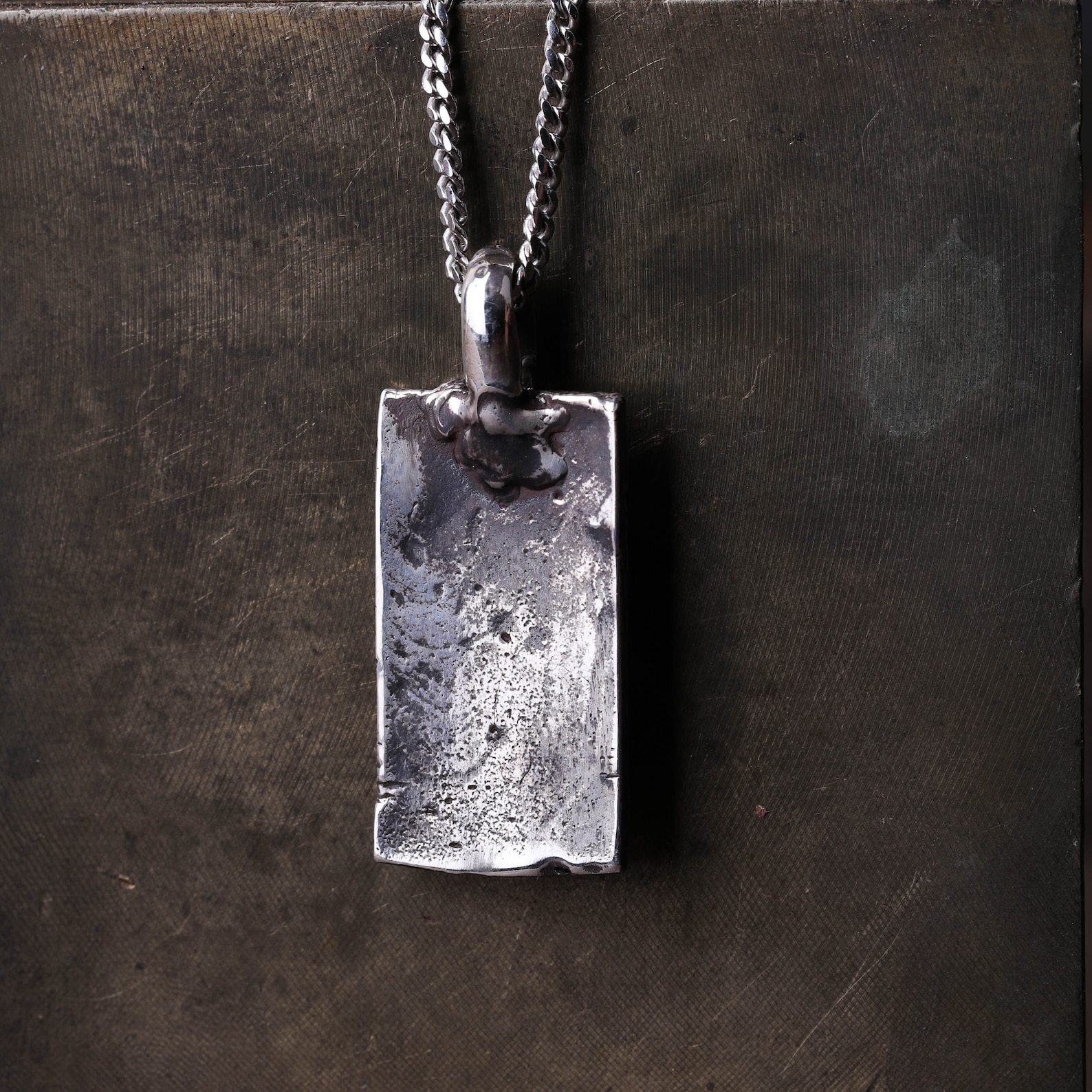 Mens Necklace Tree Print Pendant Handmade in Sterling Silver - Etsy