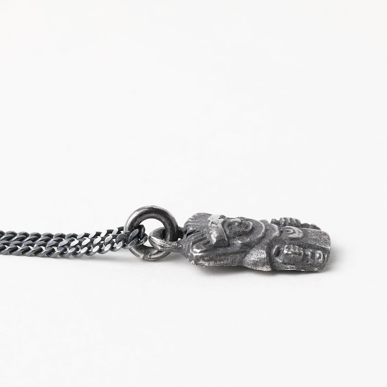 Men's Necklace Aztec Shaman Man Pendant Tribal Mask Pendant - Etsy