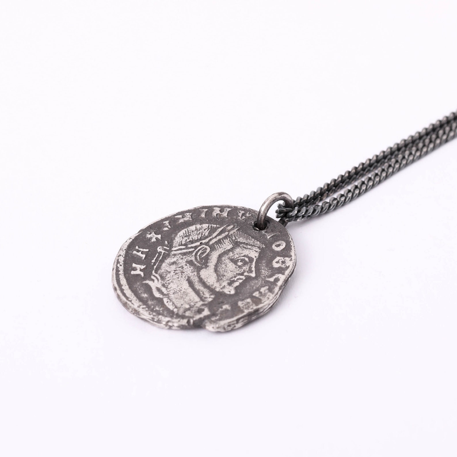 Mens Necklace Roman Coin Replica Antique Pendant for Men in - Etsy