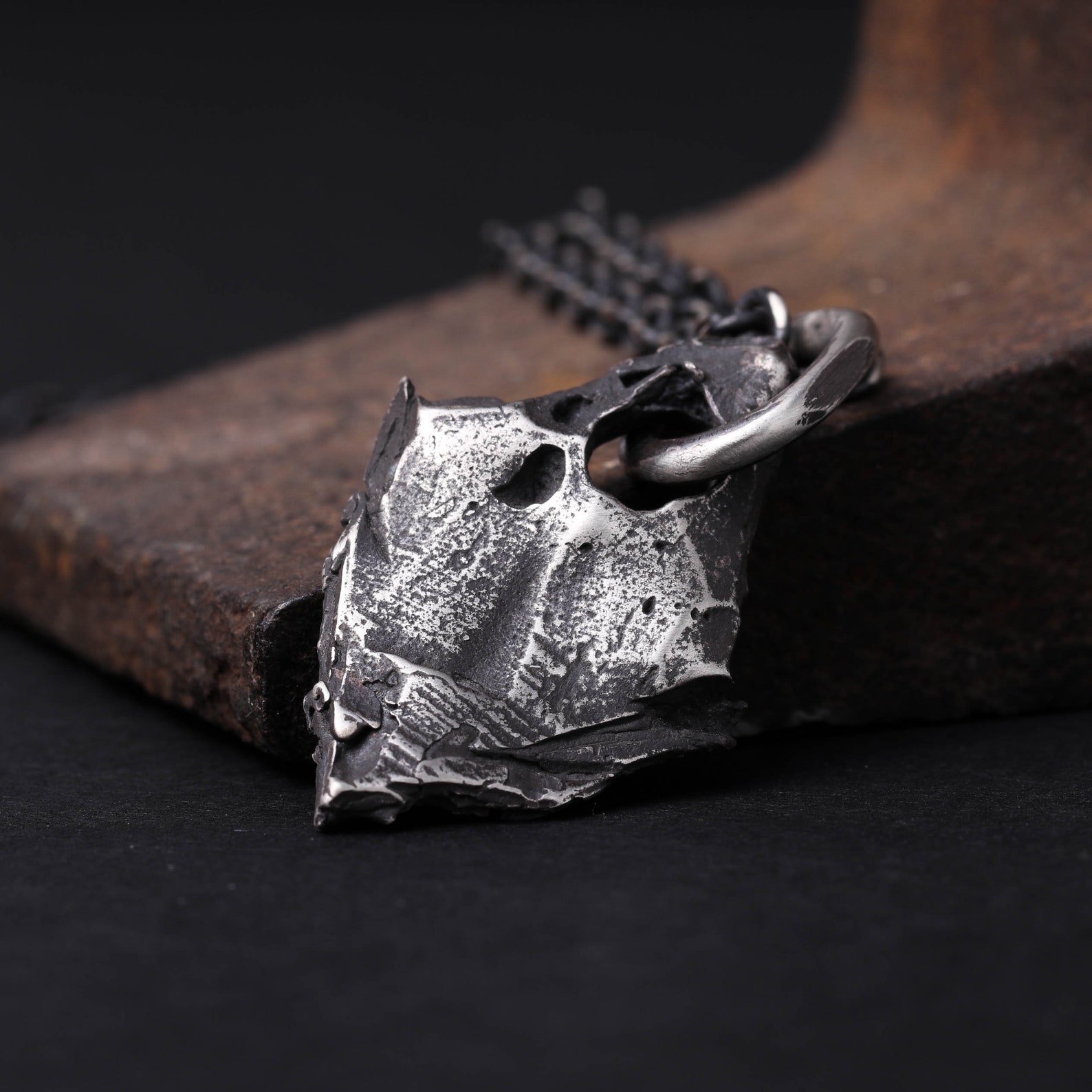 Men's Necklace Dragon Tail Chain Pendant Handmade in - Etsy