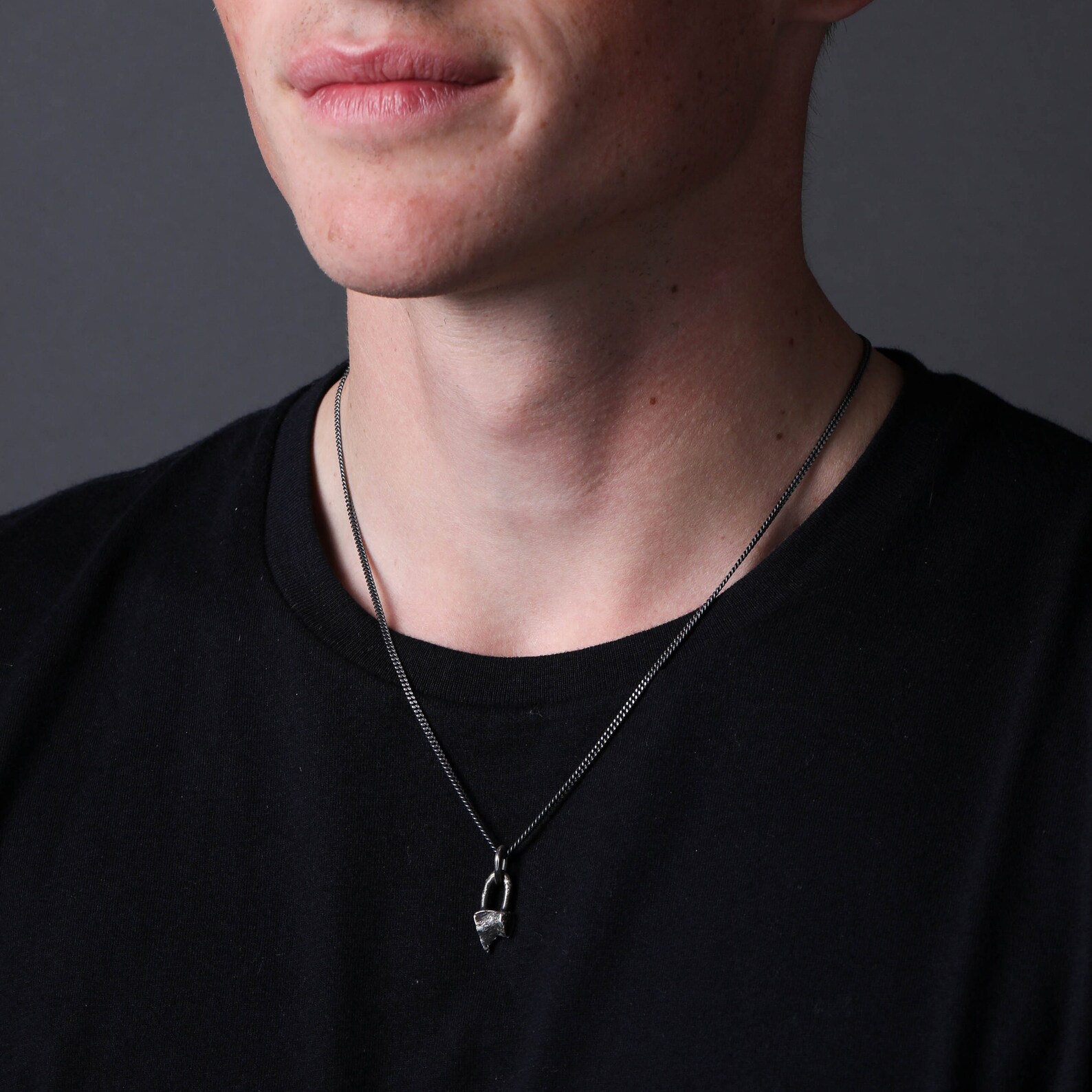 Mens Necklace Mountain Top Pendant for Men in Sterling Silver - Etsy